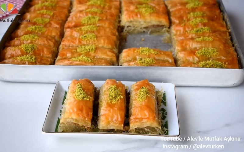 Altı Kadayıf Üstü Baklava Şerbetli Tatlı Tarifi - Renkli Hobi
